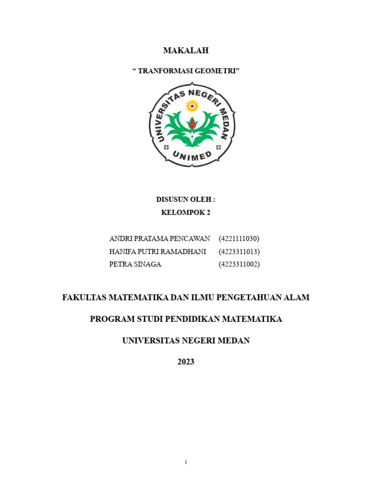 Makalah Transformasi Kelompok 2 | PDF