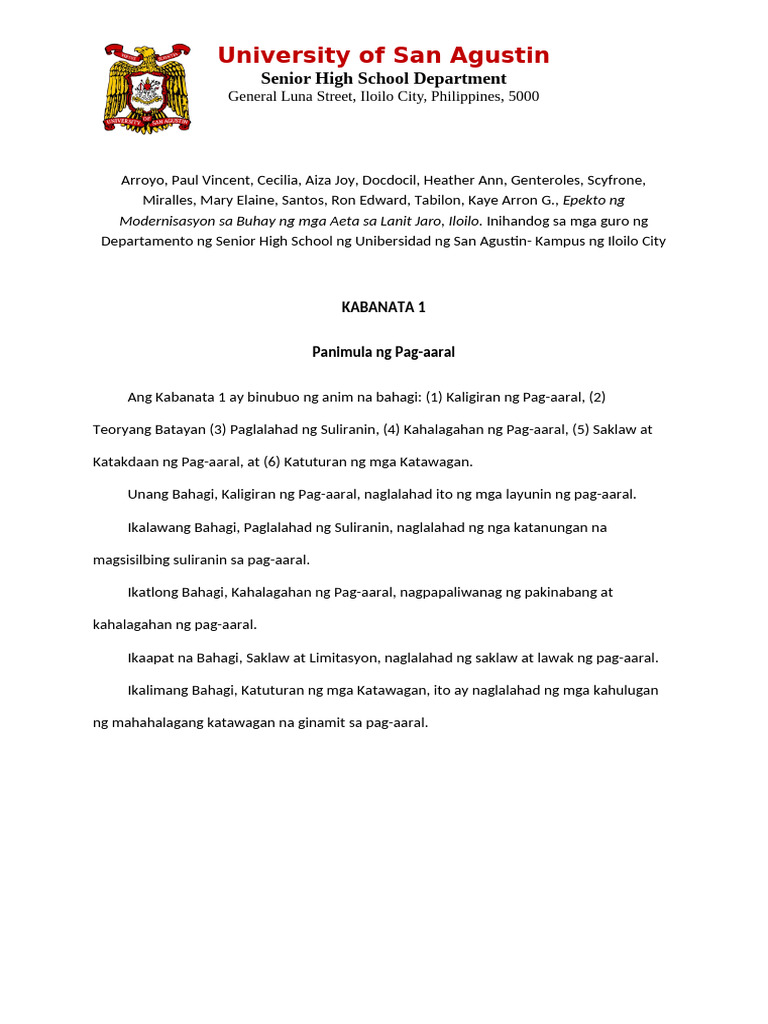 Research Paper (Filipino) | PDF