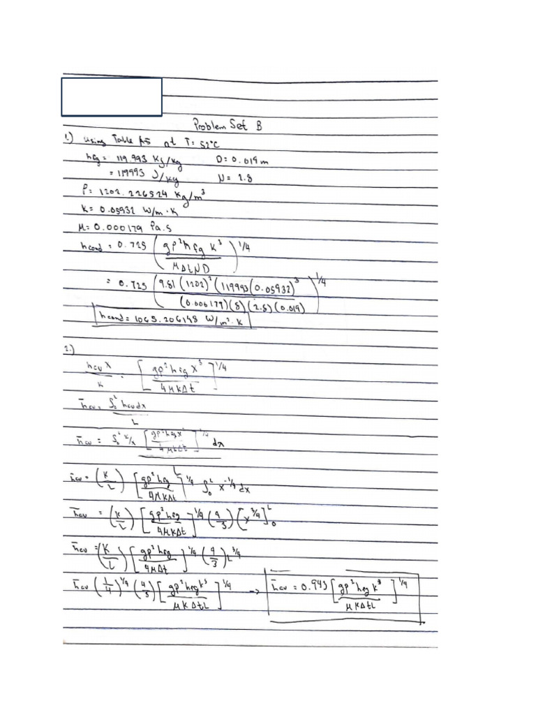 Me115 Problemset B | PDF