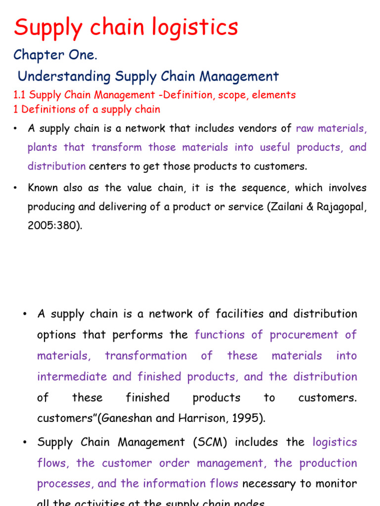 Understanding Supply Chain Management | PDF | Procurement | Outsourcing