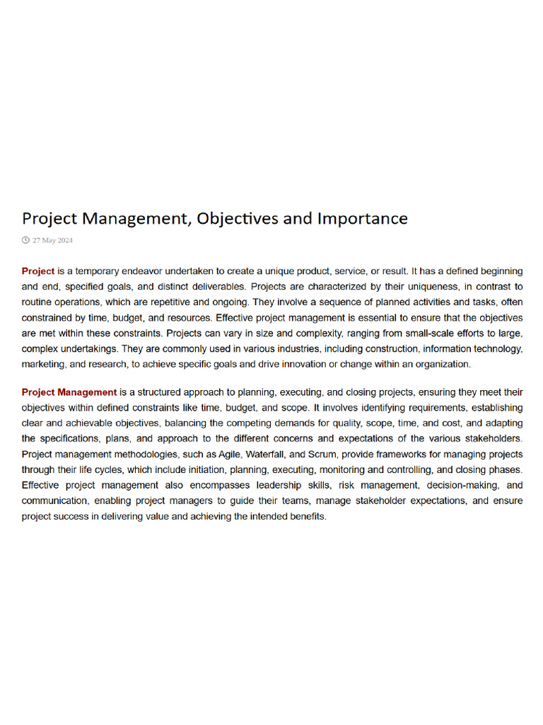 Project Management.. N | PDF