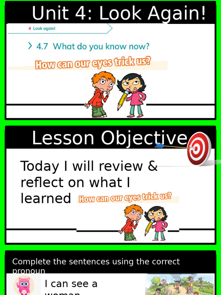 Unit 4 Pronoun Review Activities | PDF