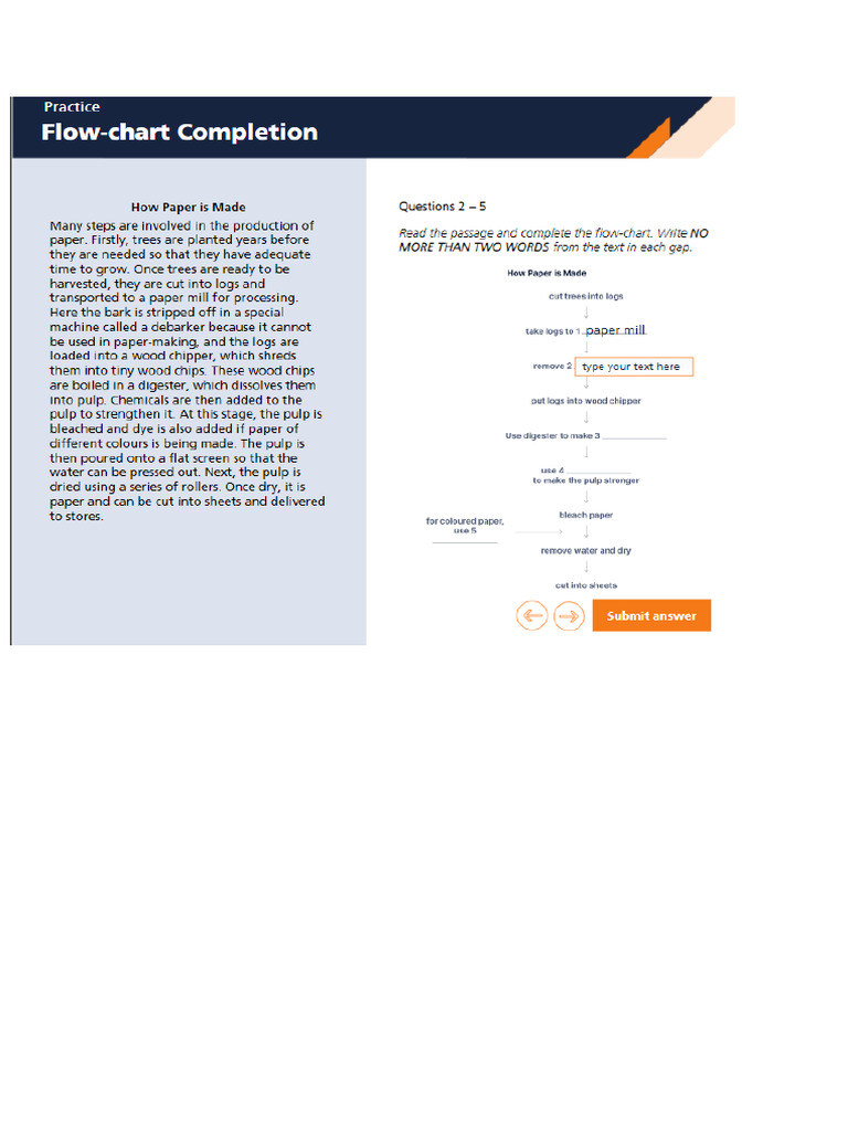 Flow Chart - IELTS | PDF