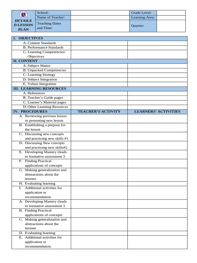 Detailed Lesson Pla1 | PDF