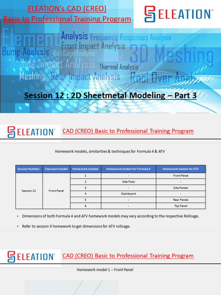 Session 12 2D Sheetmetal Modeling Part 3 Homework | PDF | Motor Vehicle