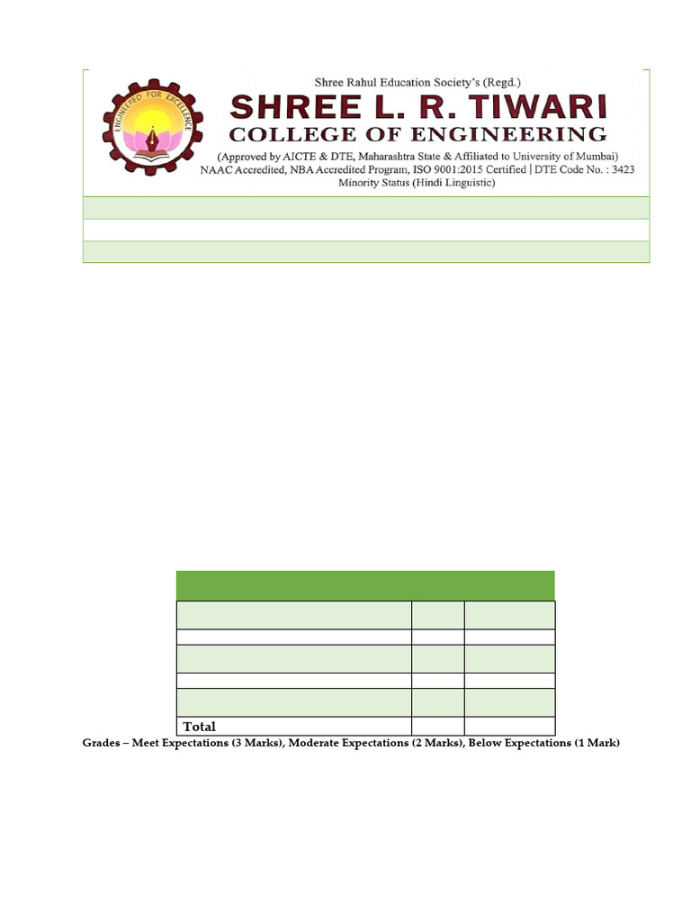 C Programming EXPERIMENT FRONT COVER | PDF