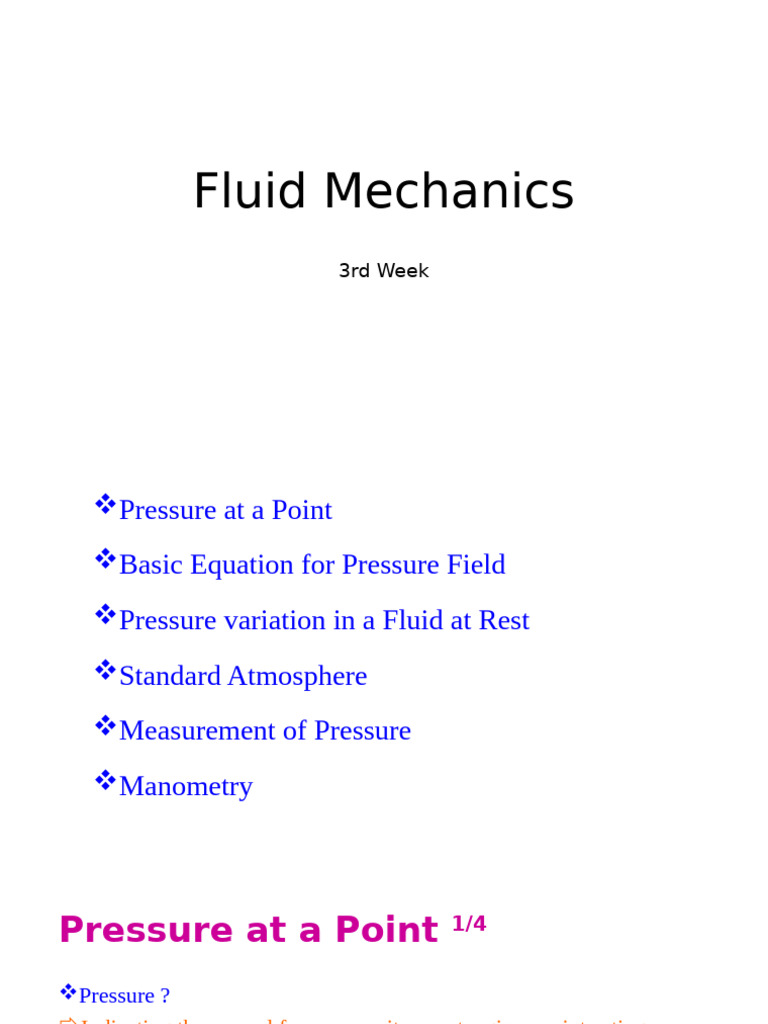 Understanding Pressure in Fluids | PDF | Pressure | Fluid