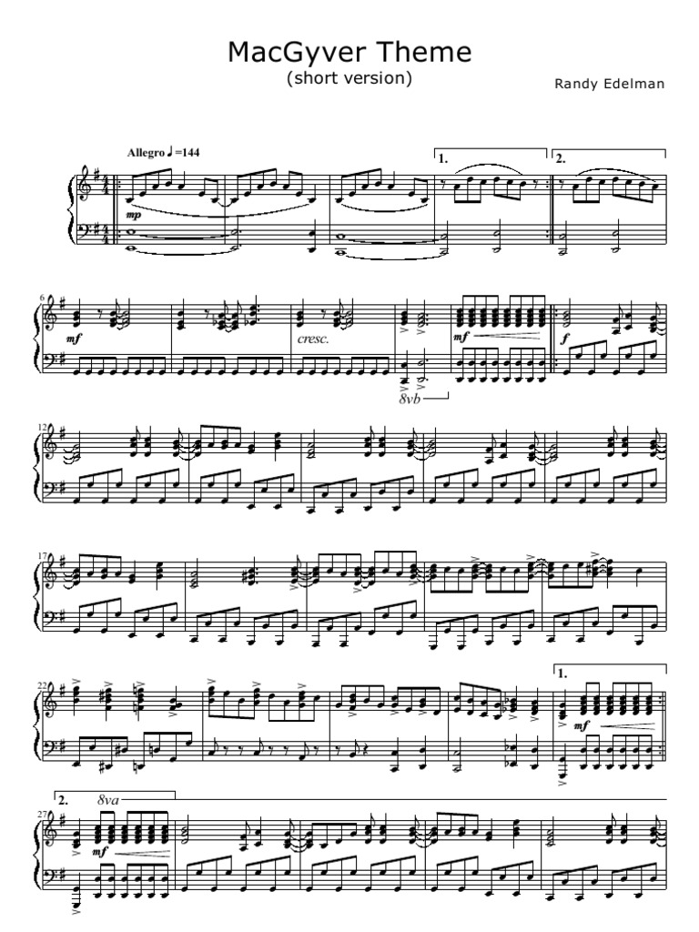 MacGyver Theme | PDF | Teaching Methods & Materials | Computers