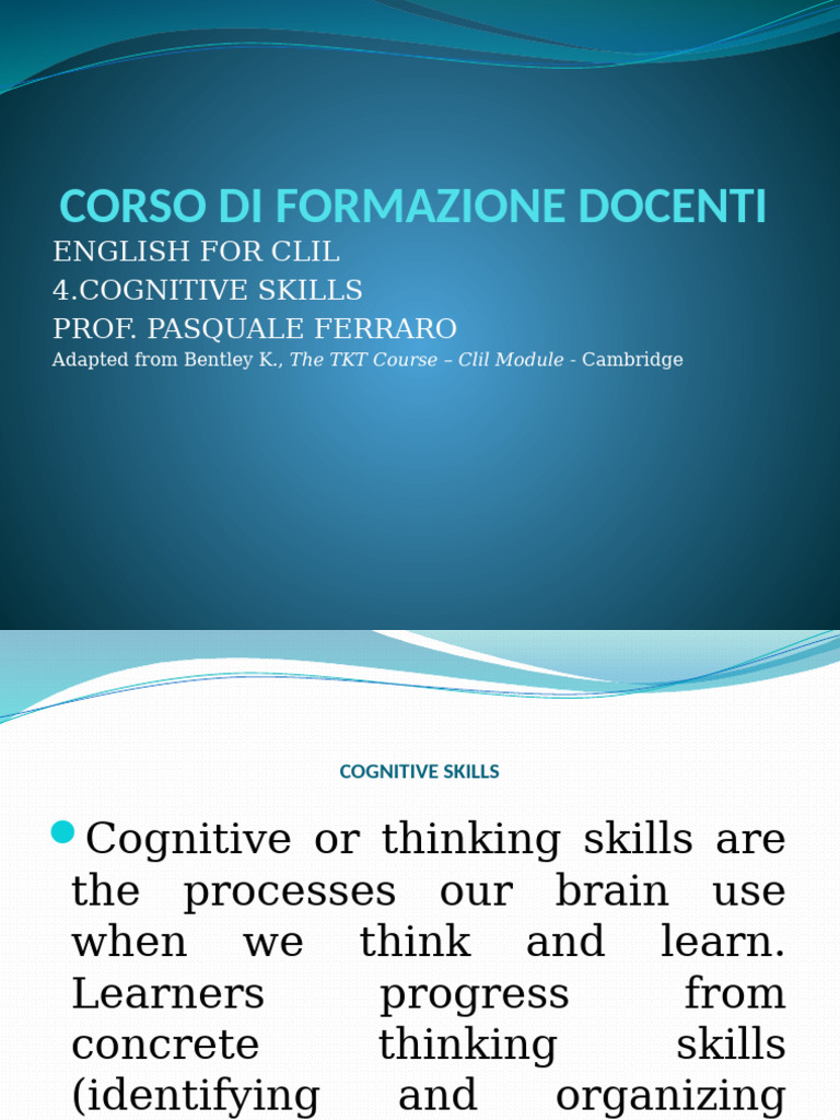 Enhancing Cognitive Skills in CLIL | PDF