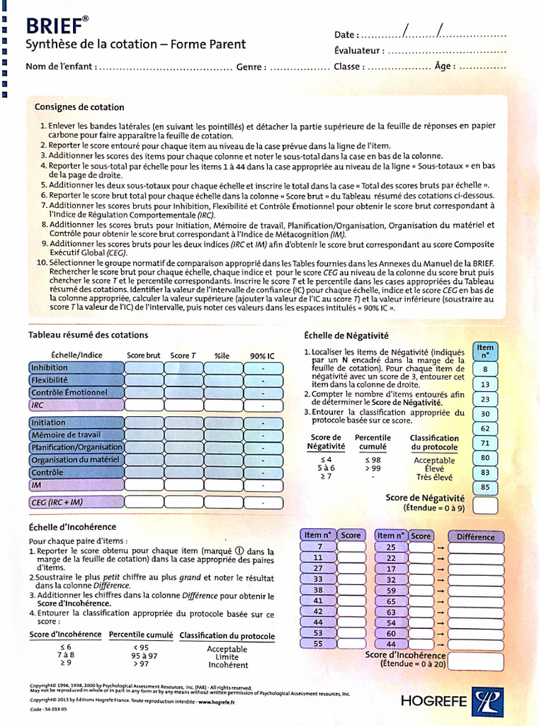 Cotation BRIEF | PDF