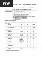 Mise en Place List Template Guide | PDF | Cooking | Cuisine