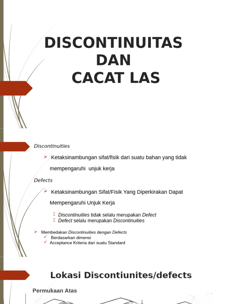 Discontinuitas dan Cacat Las dalam Pengelasan | PDF