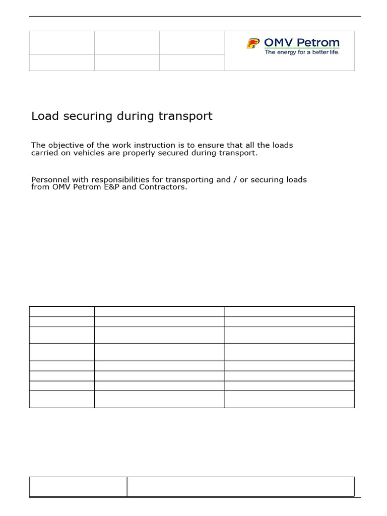 EWI-1701-Load Securing During Transport - ENG | PDF | Friction | Center ...