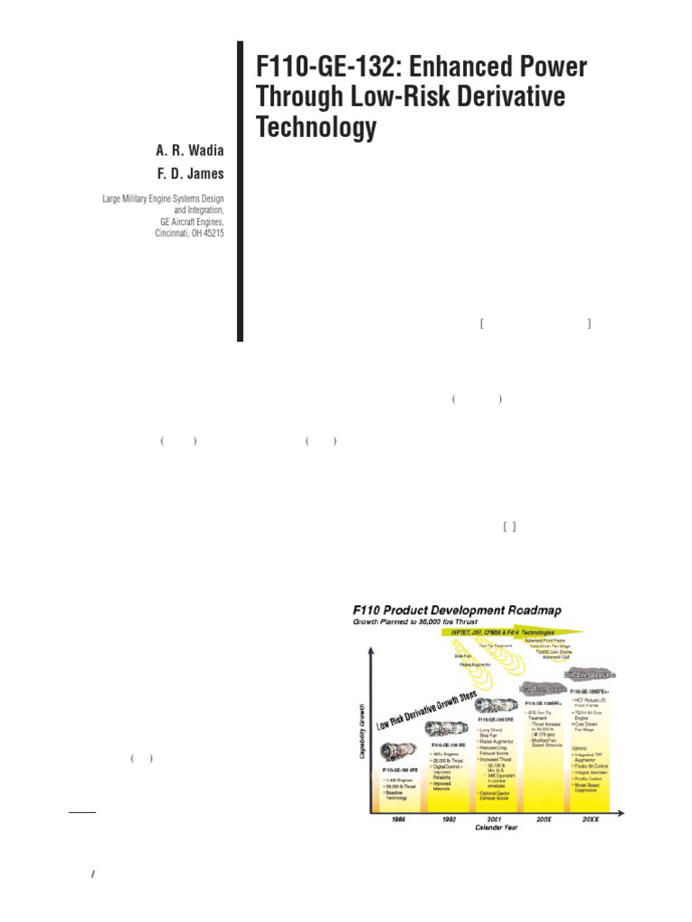 f110 Ge 132 Enhanced Power Through Low Risk Derivative Technology | PDF ...