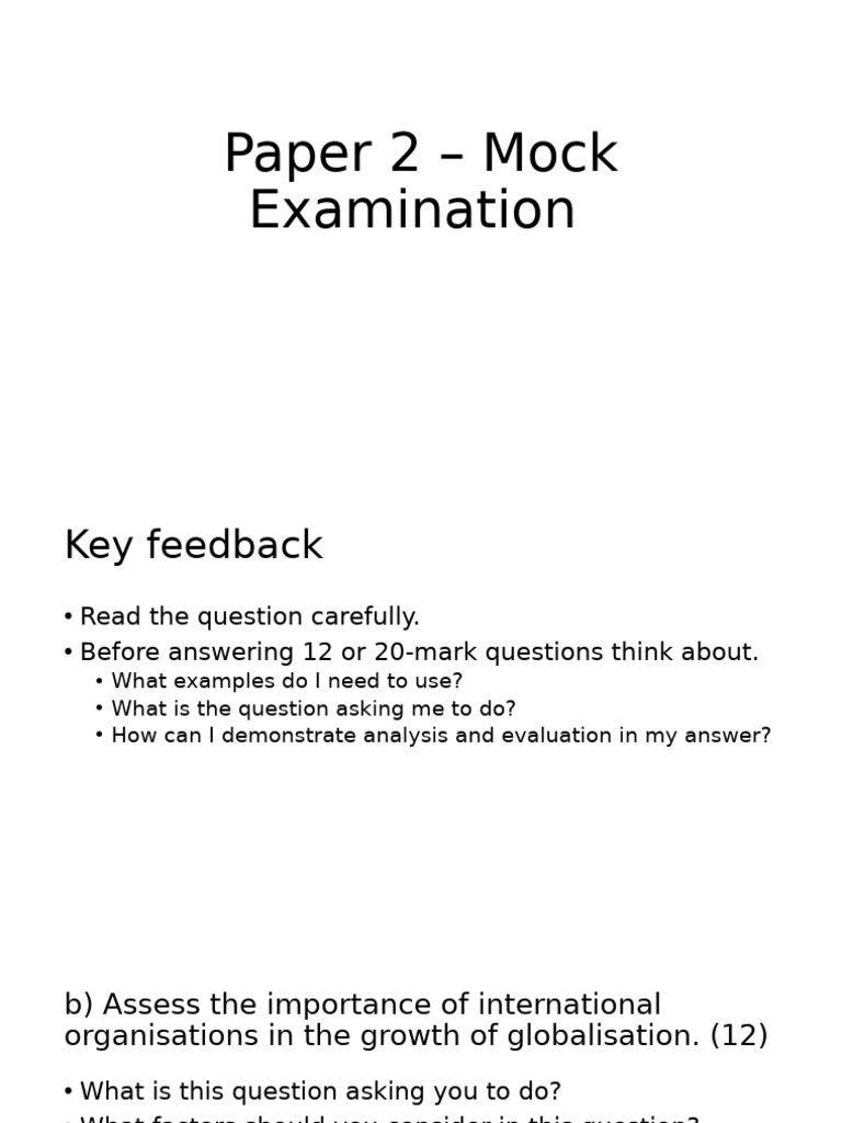Y13_Mock_Feedback_2025 | PDF