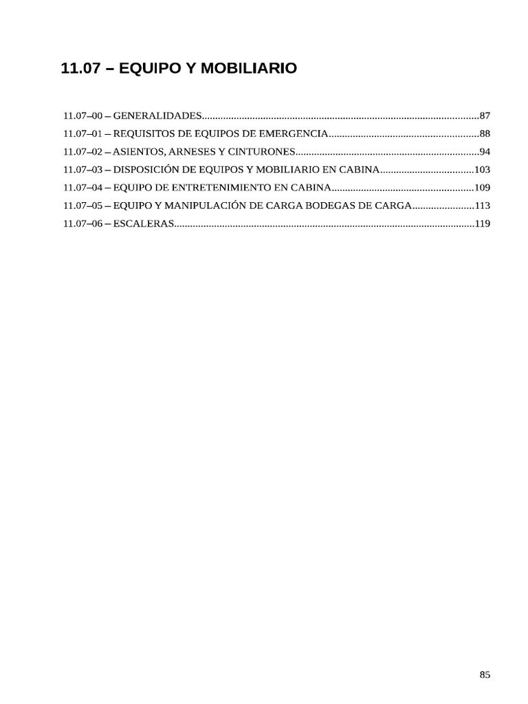 ATA 25. Mobiliario | PDF