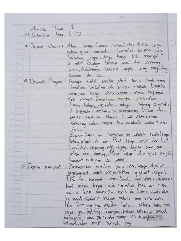 Analisis Teks Lho | PDF