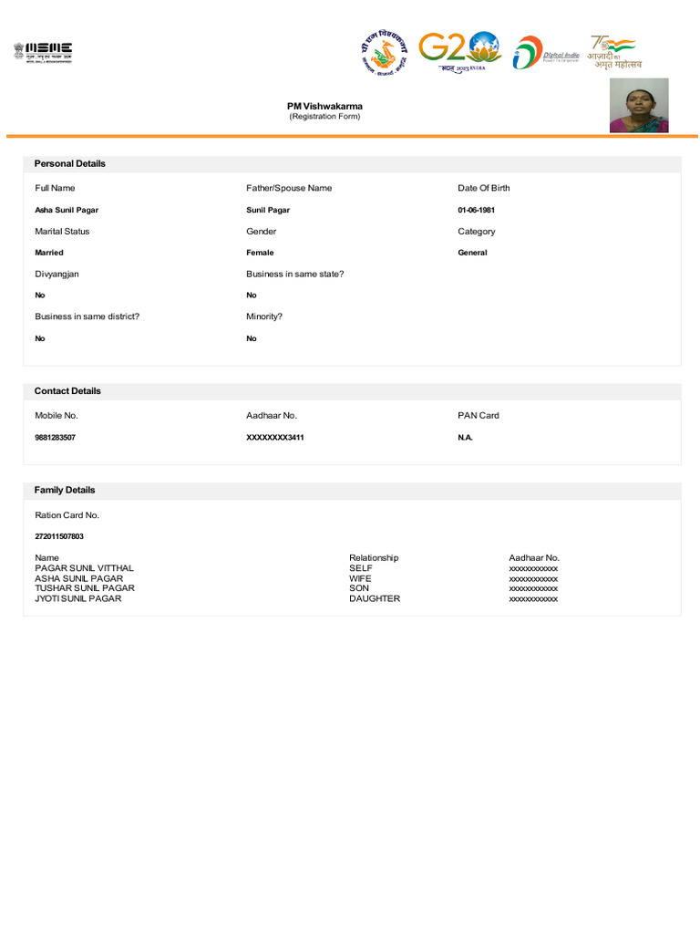 ApplicationForm - MH 016 251528 30883070 | PDF
