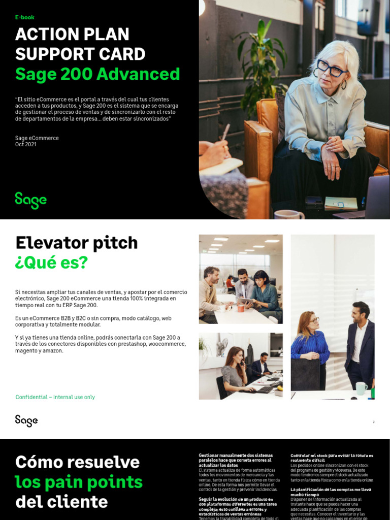 Sage 200 Advanced Ficha Interna Sage Ecommerce | PDF | Comercio ...