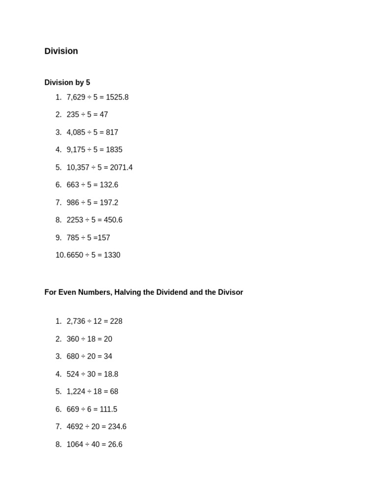 Division | PDF