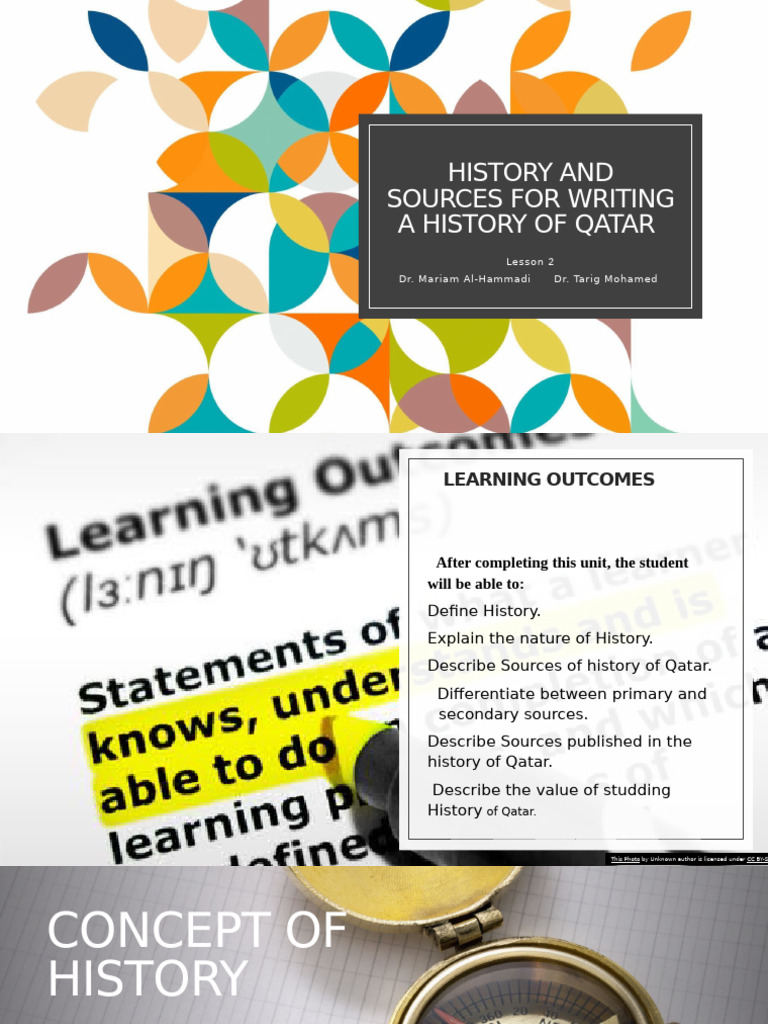 History Sources and Concepts in Qatar | PDF | Persian Gulf | Qatar