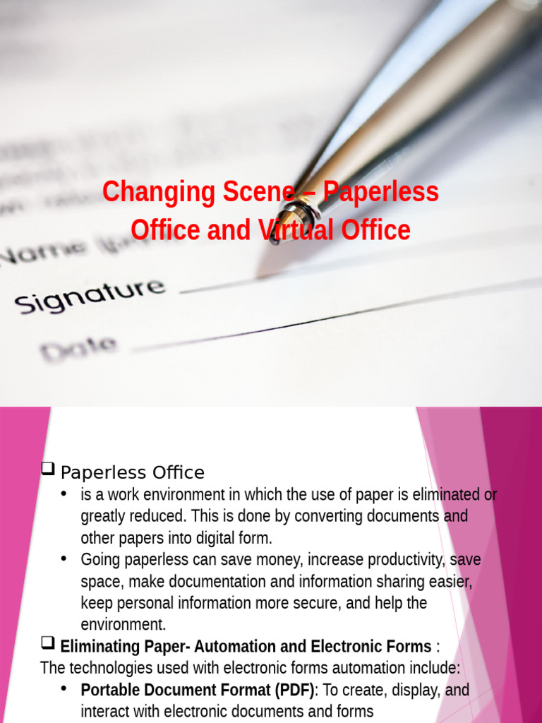 Lecture No. 4 Paperless Virtual Office | PDF | Voicemail | Computing