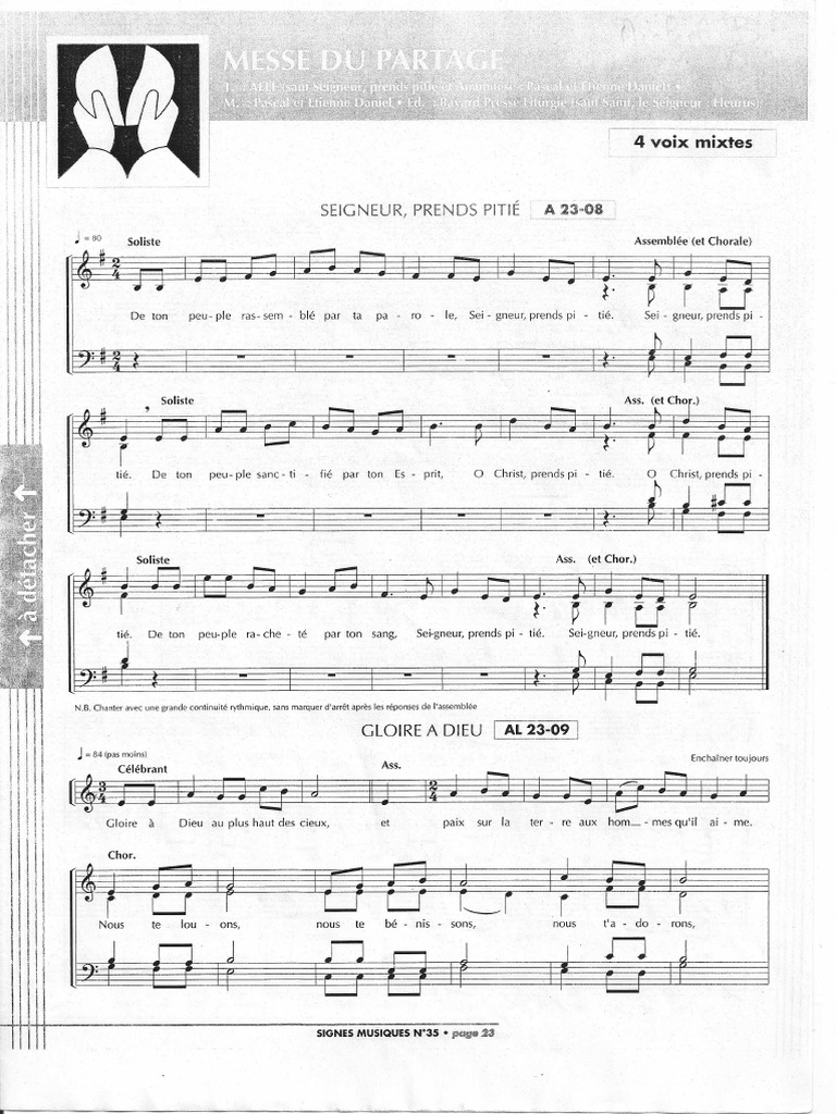 Messe Du Partage | PDF