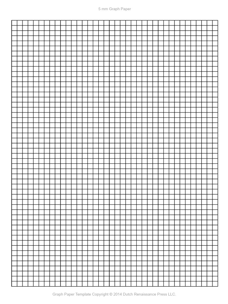 A4 Graph Paper Template 5 Millimeter | PDF