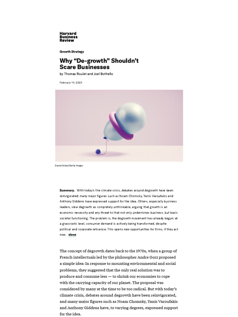 S2 - Roulet Bothello 2020 Degrowth | PDF | Economies