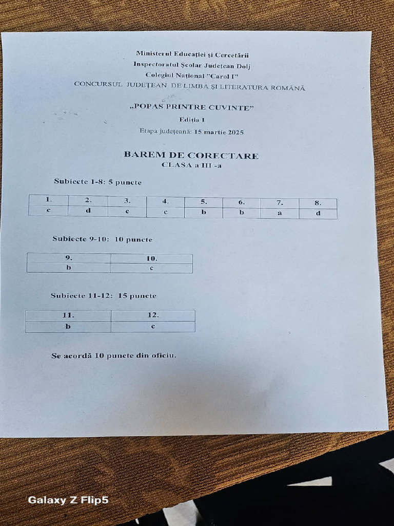 9f27fc0a2f - Barem PPC Clasa 3 | PDF