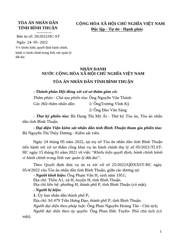 29 - 2022 - HC-ST - Binh Thuan | PDF