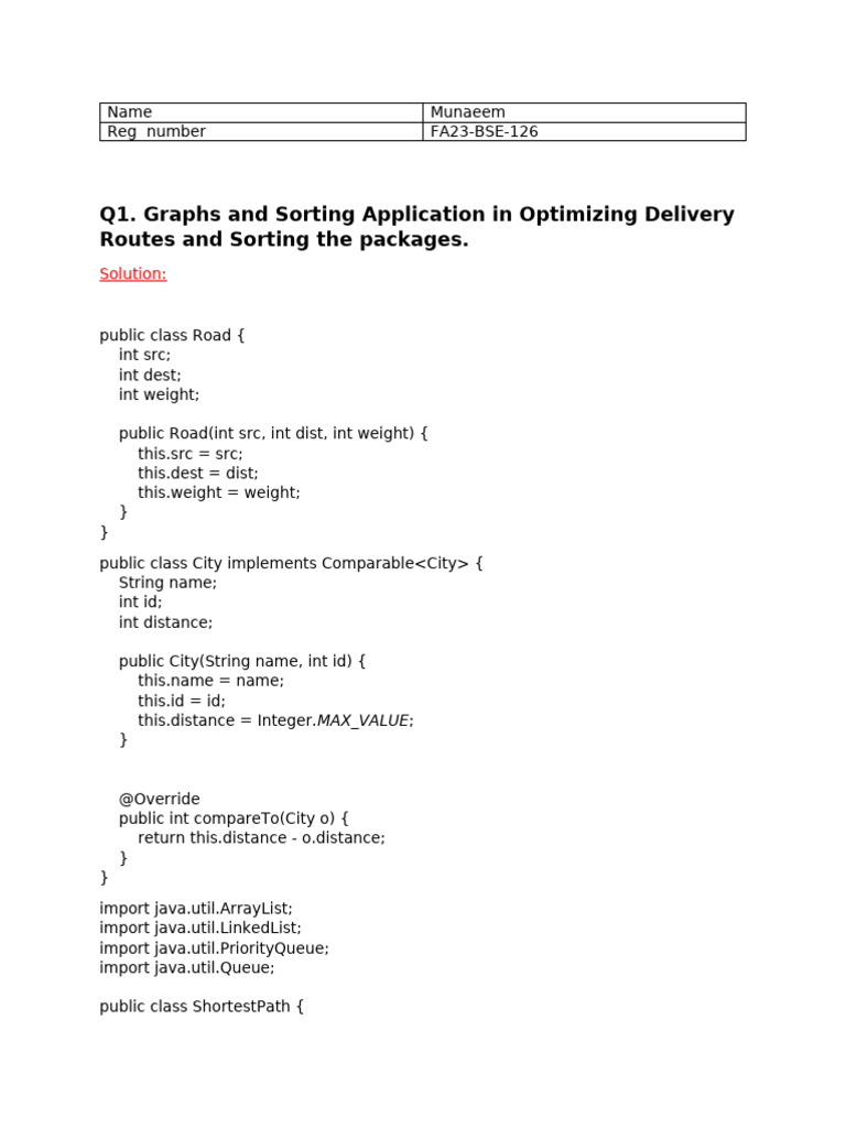 Delivery Route Optimization Methods | PDF | Mathematical Relations | Combinatorics
