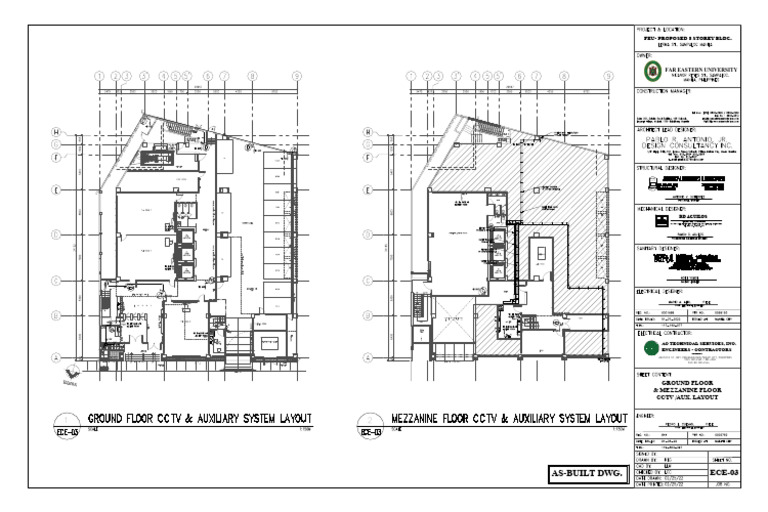 (3)Ece-03 Cctv Lantel Gf Mez-As-built | PDF