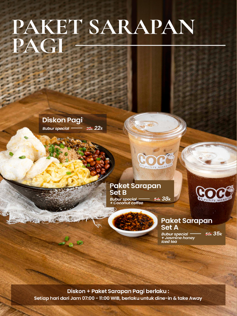 Menu Coco by Petite Monster Baru | PDF