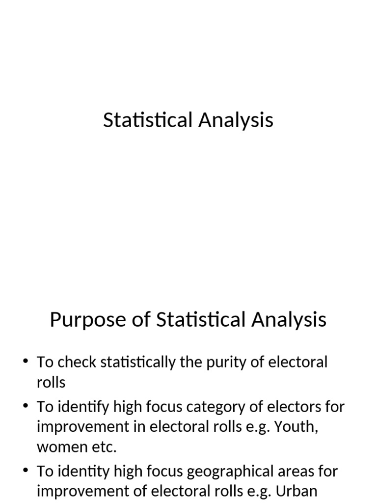 Statistical Analysis Handout | PDF | Statistics | Census