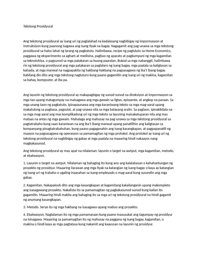 Tekstong Prosidyural | PDF