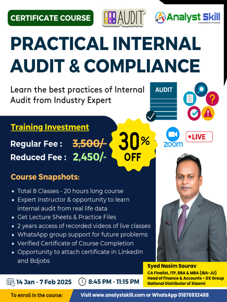 Practical Internal Audit Course 2025 | PDF | Audit | Internal Audit