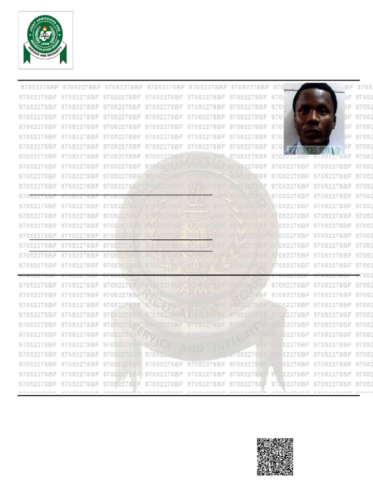 Aliu Ayodele Michael Result SlipPDF 250317 132239 | PDF | Science | Qualifications