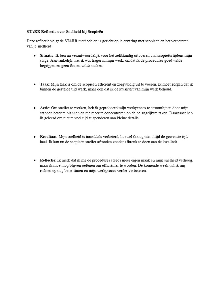 Reflectie verslag 2 | PDF