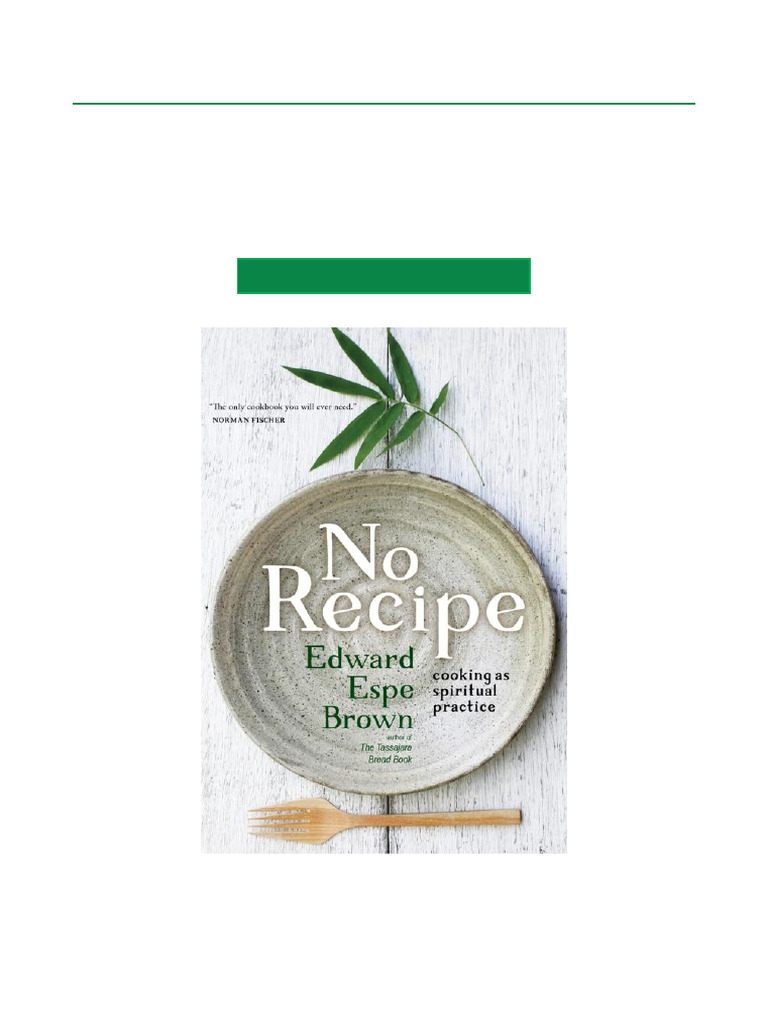 No Recipe Cooking for Spiritual Growth | PDF