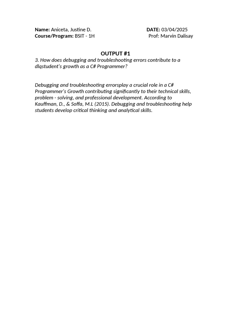 DCIT23 Output#1 Aniceta | PDF