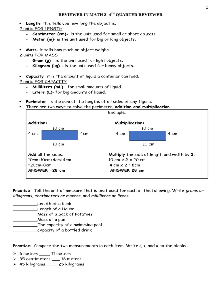 Measurement Units and Practices Guide | PDF