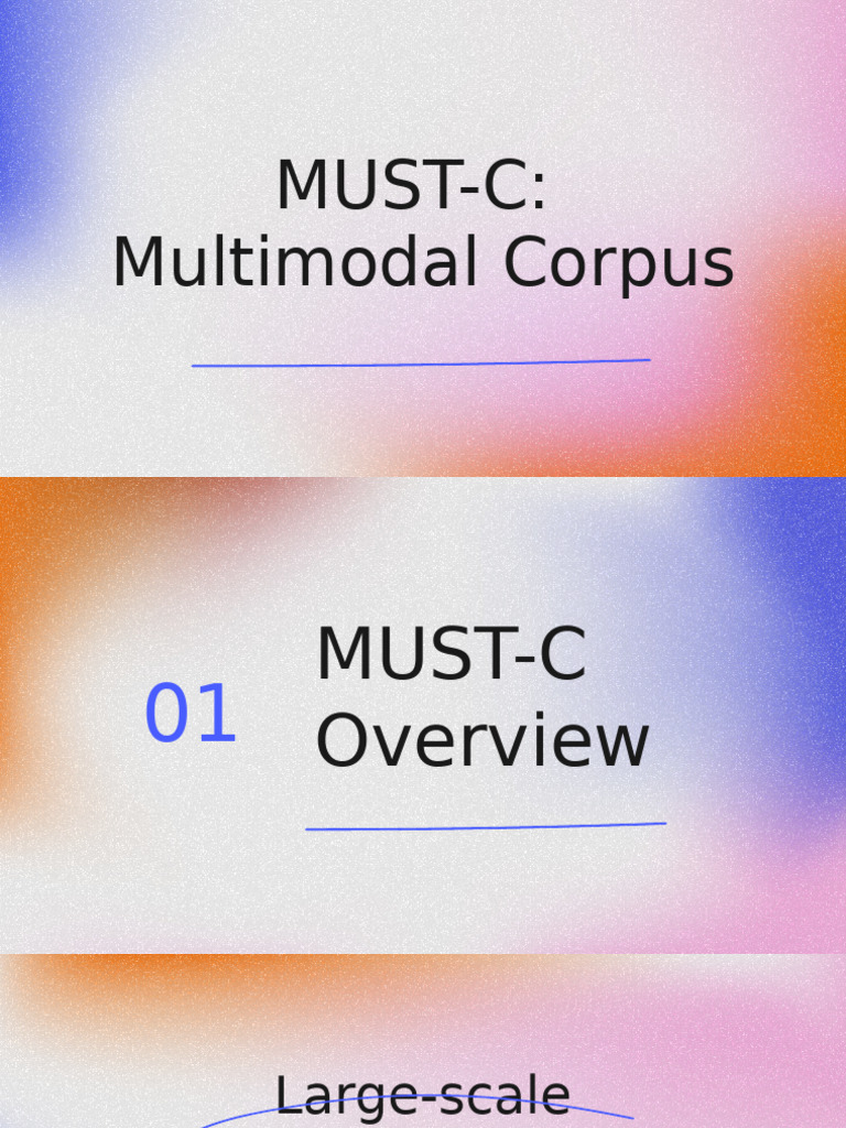 MUST-C - A Multimodal Corpus | PDF | Artificial Intelligence | Intelligence (AI) & Semantics