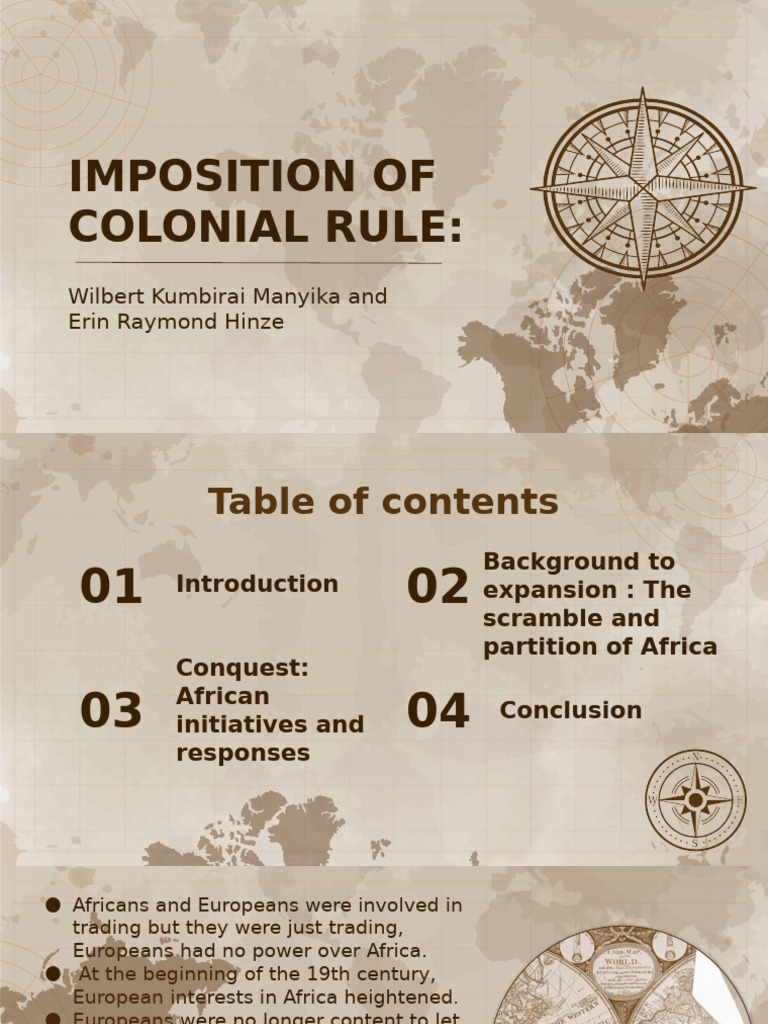 Imposition of Colonial Rule Presentation | PDF | British Empire | Africa