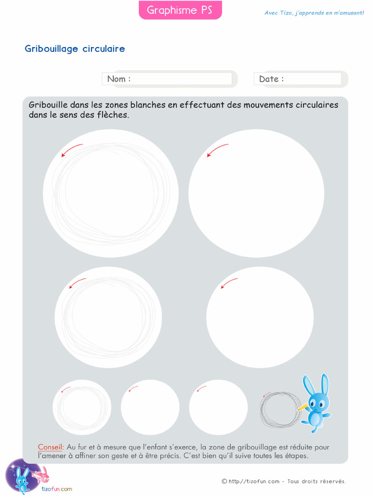 002 Ps Graphisme Gribouillage Circulaire 02 | PDF