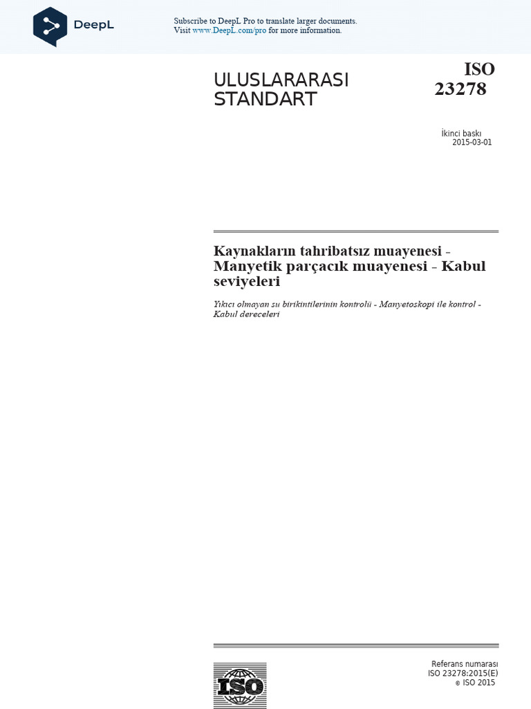 ISO 23278-2015 FDGSDFGTR | PDF