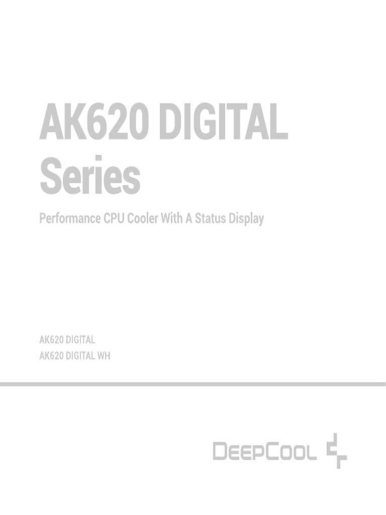 Ak620 Digital&Digital WH | PDF