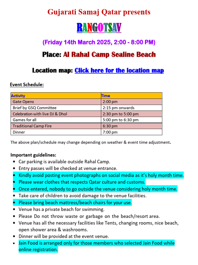 Rangotsav 2025 - Guidelines | PDF