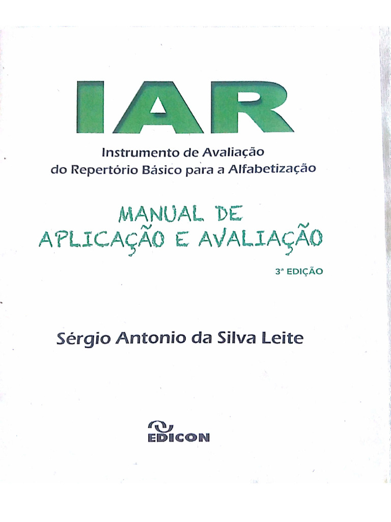 Iar Manual de Avaliação | PDF