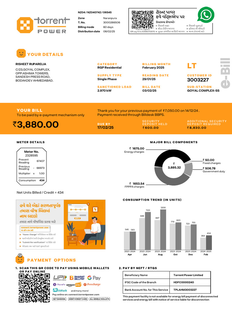 Viewbill 11032025 104727 | PDF | Service Industries | Payments